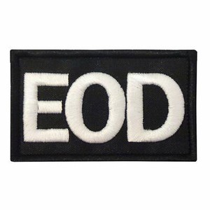 EOD Patch (3.5 Inch) Explosive Ordnance Disposal (HOOK + LOOP) Badge ...