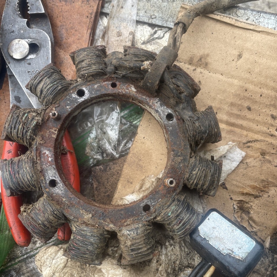 WISCONSIN VF4D ENGINE FLYWHEEL STATOR RECTIFIER REGULATOR MAGNETS RING ...