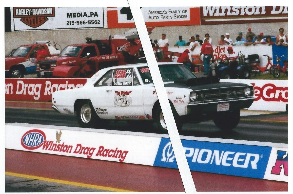 Vintage NHRA Drag Racing-1968 Hemi Dart-SS/AA-Darrell Marvel-Maple ...