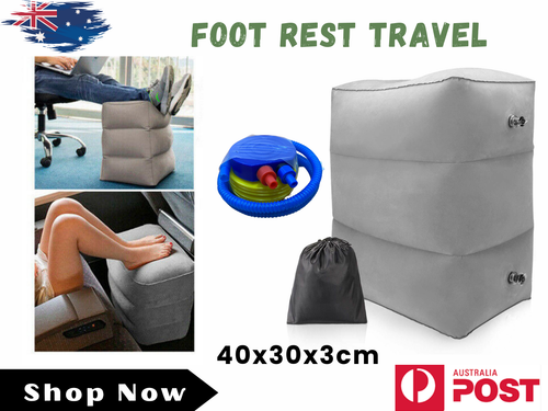 Travel Air Pillow Inflatable Foot Rest Cushion Office Home Leg Footrest ...