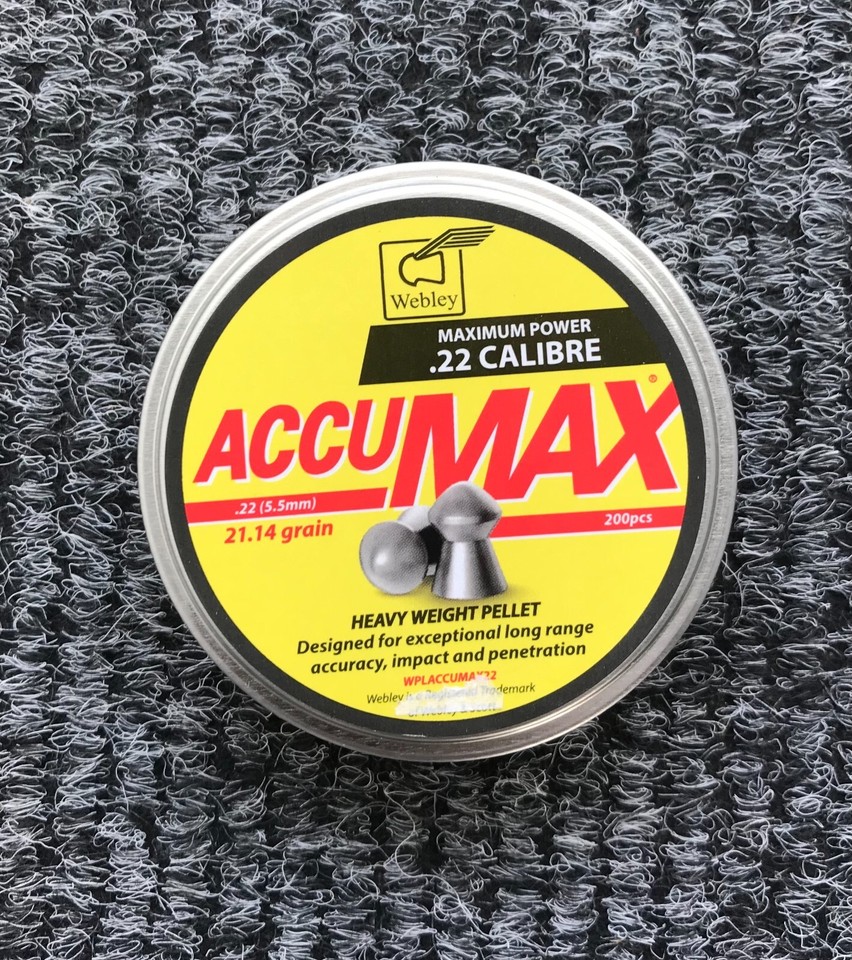Webley Accu-Max Heavyweight Premium Pellets .177 or .22 Cal | eBay UK