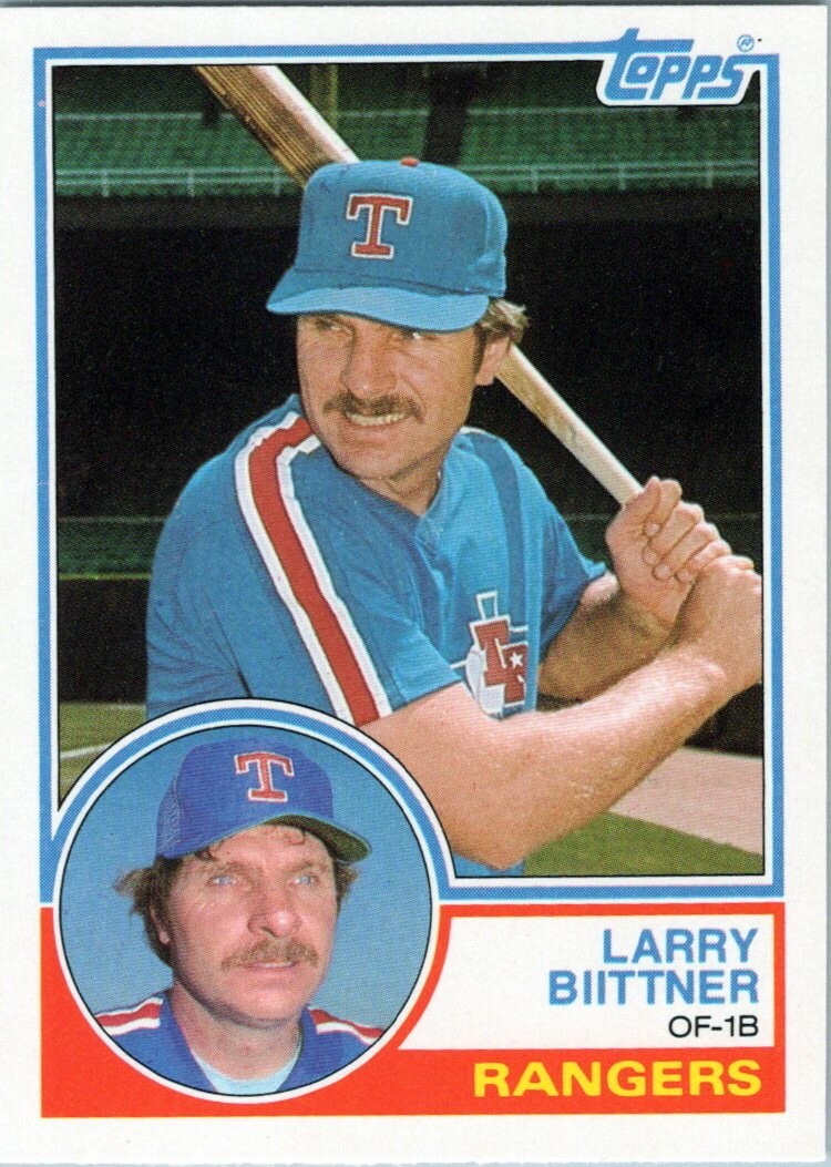 1983 Topps Traded #10T Larry Biittner Texas Rangers | eBay