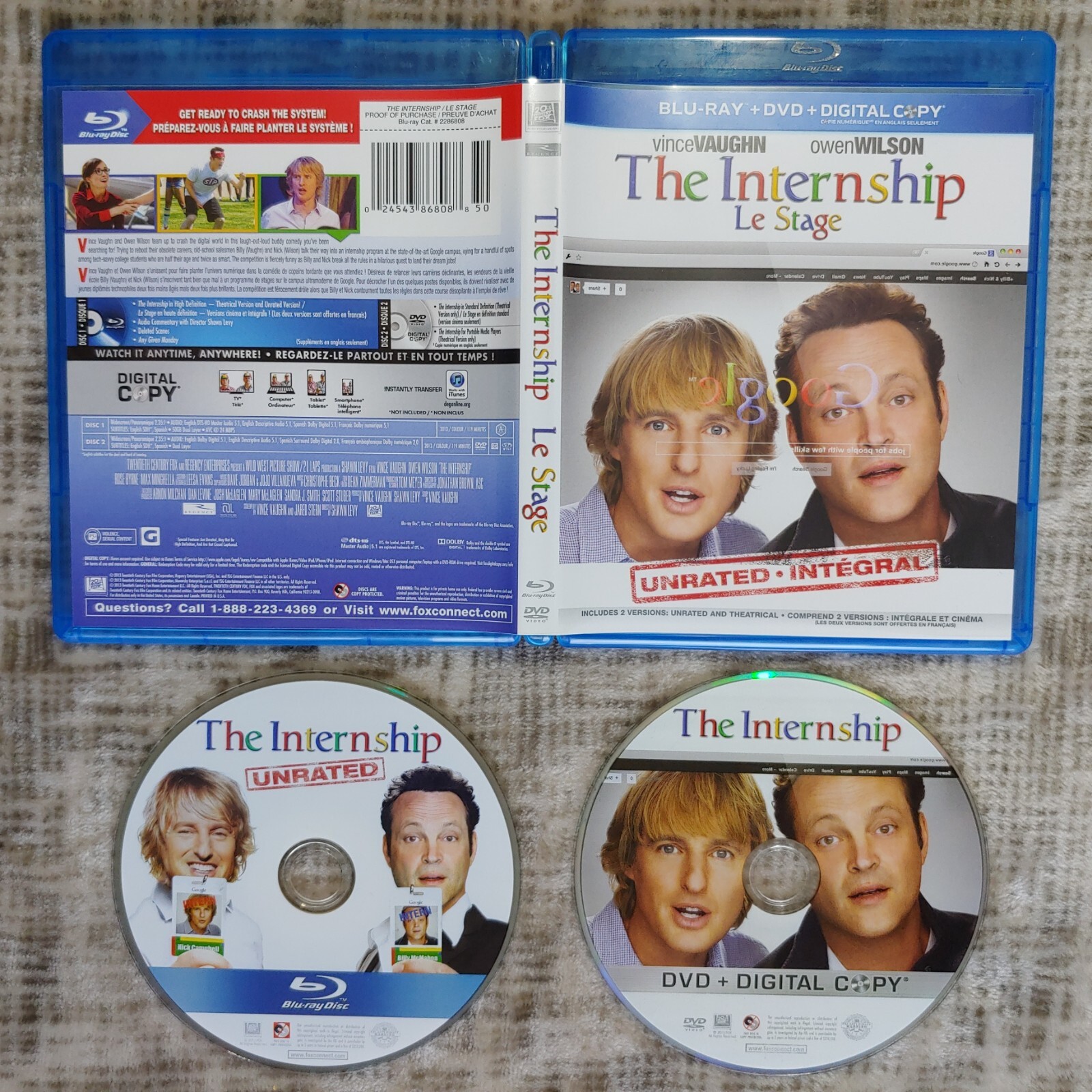The Internship Blu Ray Cover