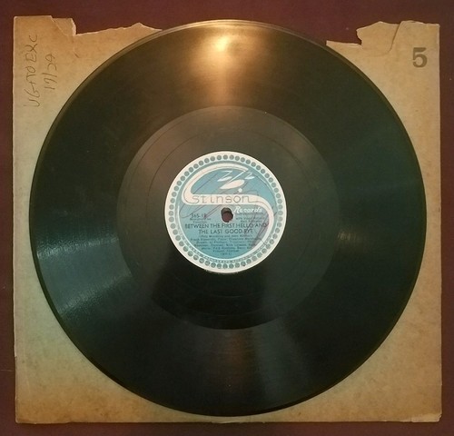 Stinson 78 Lime House Blues / First Hello Last Goodbye Frank Signorelli ...