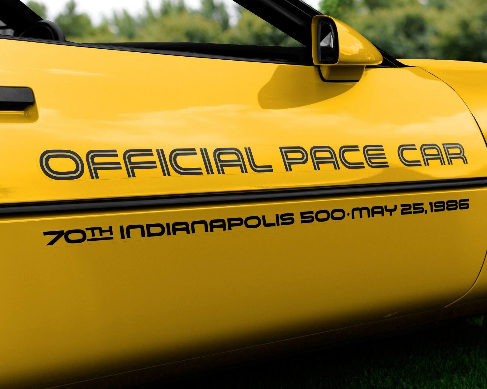 1986 Corvette Complete Pace Car Body Decal Kit | eBay