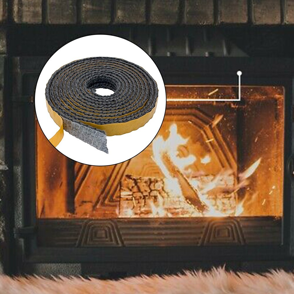 Heat resistant Fireproof Stove Rope with Self Adhesive Glass Seal 15mm ...