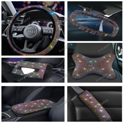 Universal Sparkle Luxury Bling Rhinestone Diamond Car Interior Decor ...