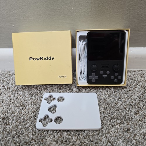 Powkiddy RGB20S Retro Handheld Emulator Game Console Black In Box | eBay