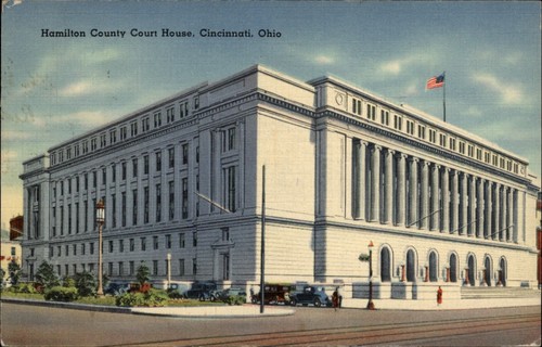 Hamilton County Court House Cincinnati Ohio ~ 1942 to Douglas Riddell ...