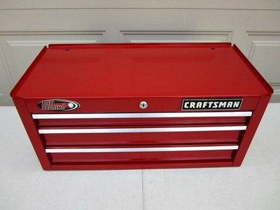 Vintage Craftsman 3 Drawer 12" Middle Tool Box Mid Intermediate Chest ...