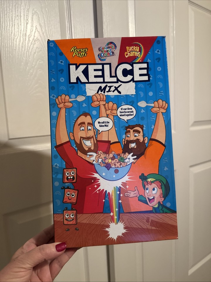 Kelce Brothers Limited Edition Kelce Mix Cereal Box EMPTY BOX | eBay UK