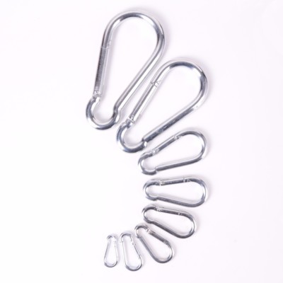 SMALL-LARGE CARABINER Spring Loaded Snap Hook Clasp 4mm-13mm Karabiner ...