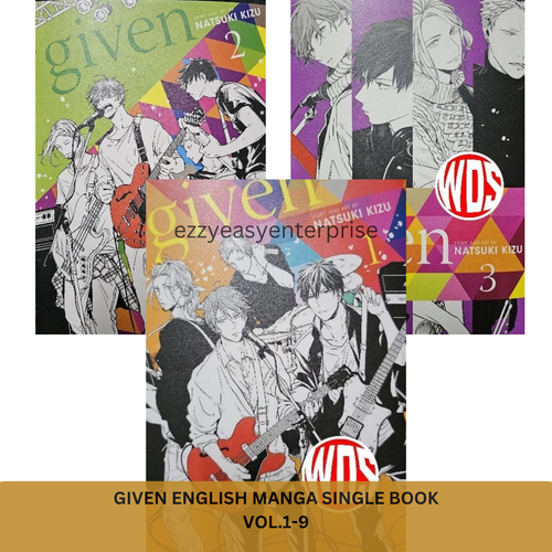 Given Vol 1-9 English Manga Brand New Natsuki Kizu Single Book | eBay