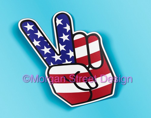 American Flag Peace Symbol Decal Sticker | eBay