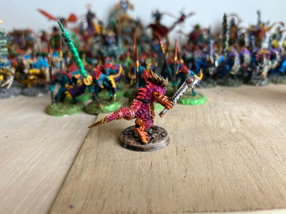 Warhammer Fantasy Age of Sigmar Lizardmen Seraphon Painted Army ...