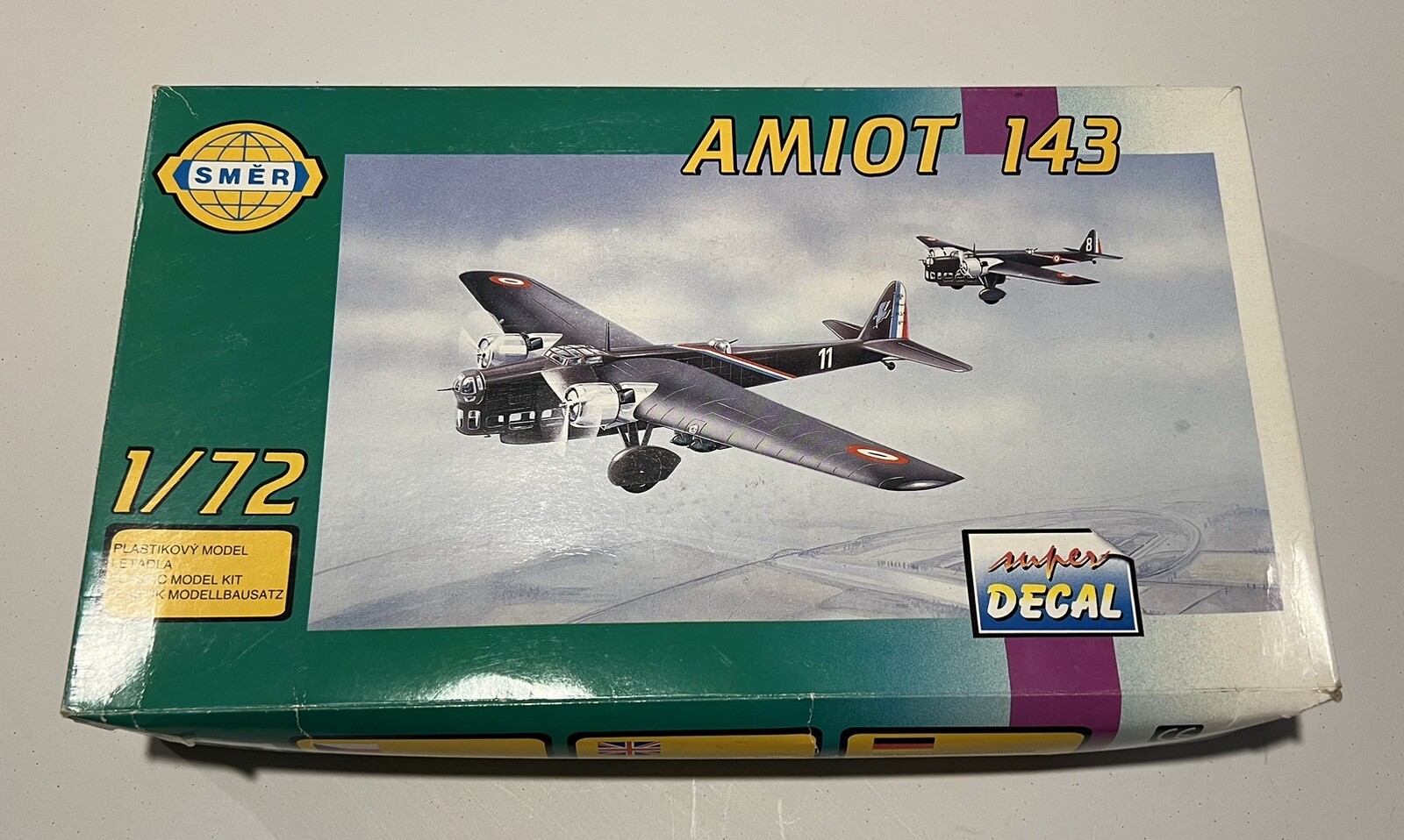 Vintage 1:72 Scale Smer Amiot 143 Airplane Model Kit Sealed Box SE0166 ...