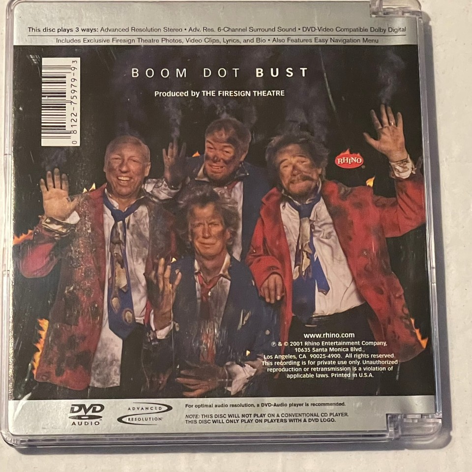 The Firesign Theatre Boom Dot Bust DVD-Audio Multichannel | eBay
