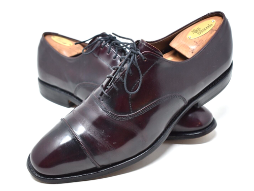 Men's Allen Edmonds Park Avenue Cap Toe Dress Shoes Sz 8C Merlot Shoe ...