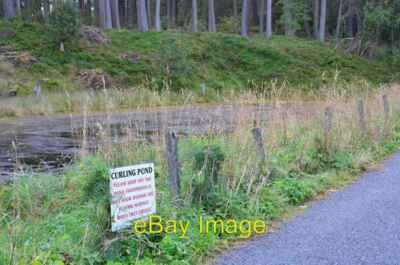Photo 6x4 Curling pond, Carrbridge Carrbridge An artificial pond that ...