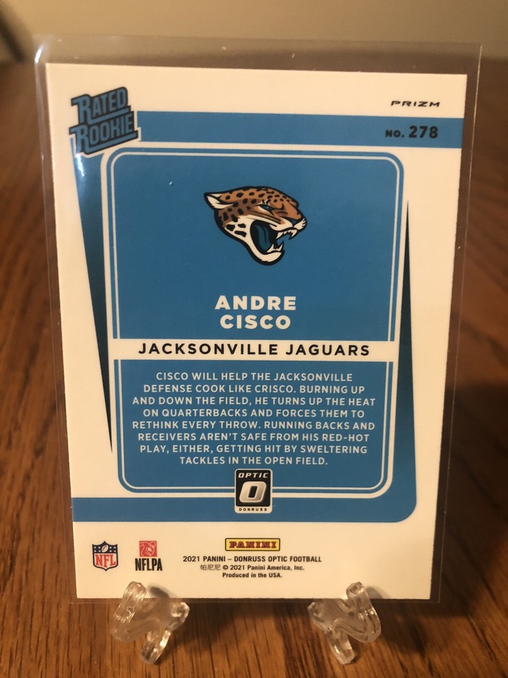 2021 Panini Donruss Optic Andre Cisco Rated Rookie Pink Prizm #278 ...