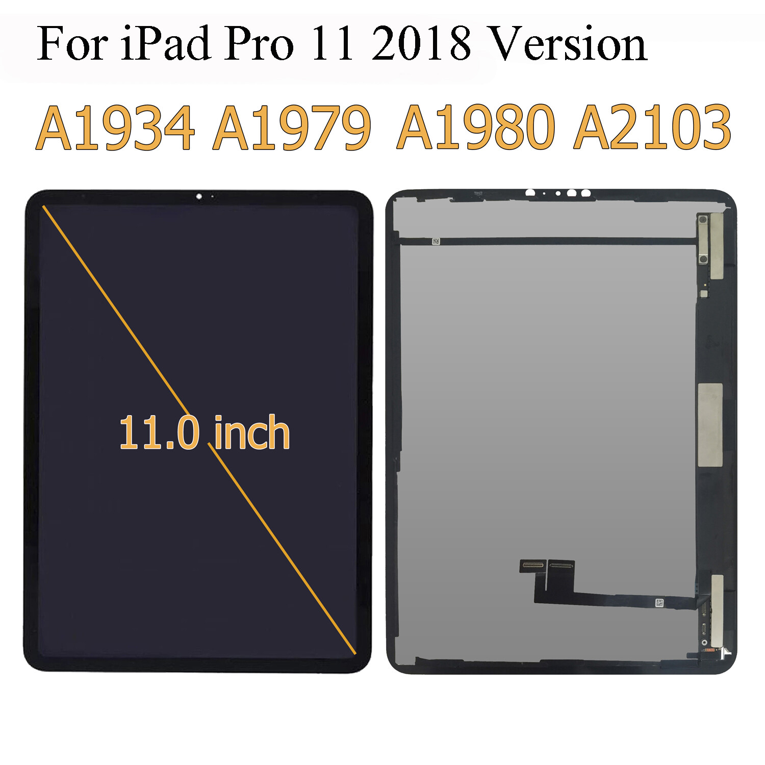 For iPad Pro 11" (2018) A1980 A2013 A1934 LCD Display Screen ...