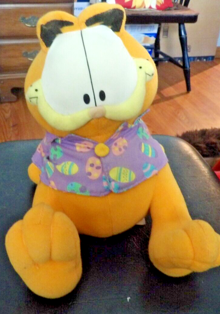 Vintage Garfield 8” Plush Sitting Fat Cat Stuffed Animal - Paws | eBay