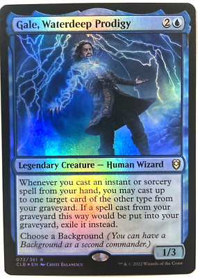 1x FOIL GALE WATERDEEP PRODIGY - Commander - MTG - Magic the Gathering | eBay UK