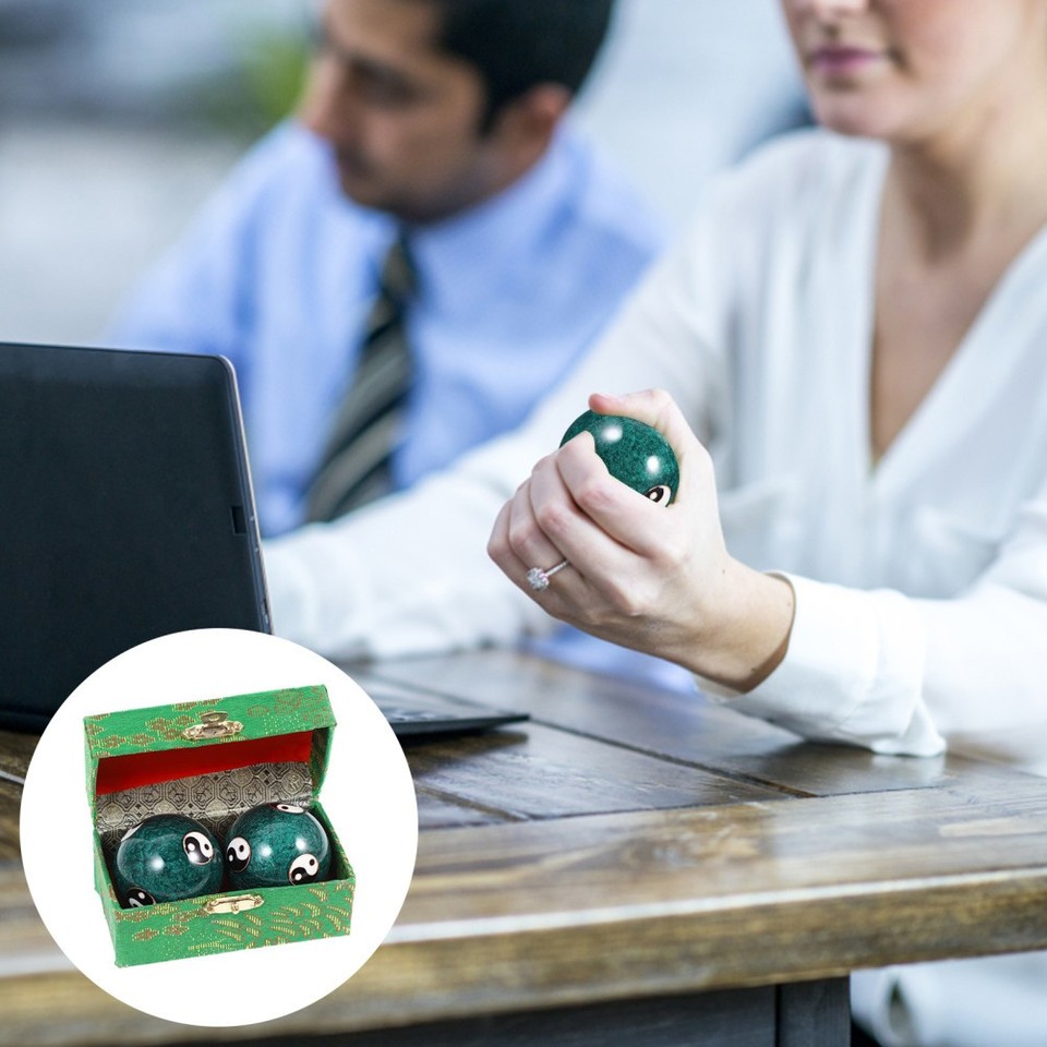 2 Pcs Reusable Metal Handballs Hand Massage Hand Exercise Tool | eBay ...