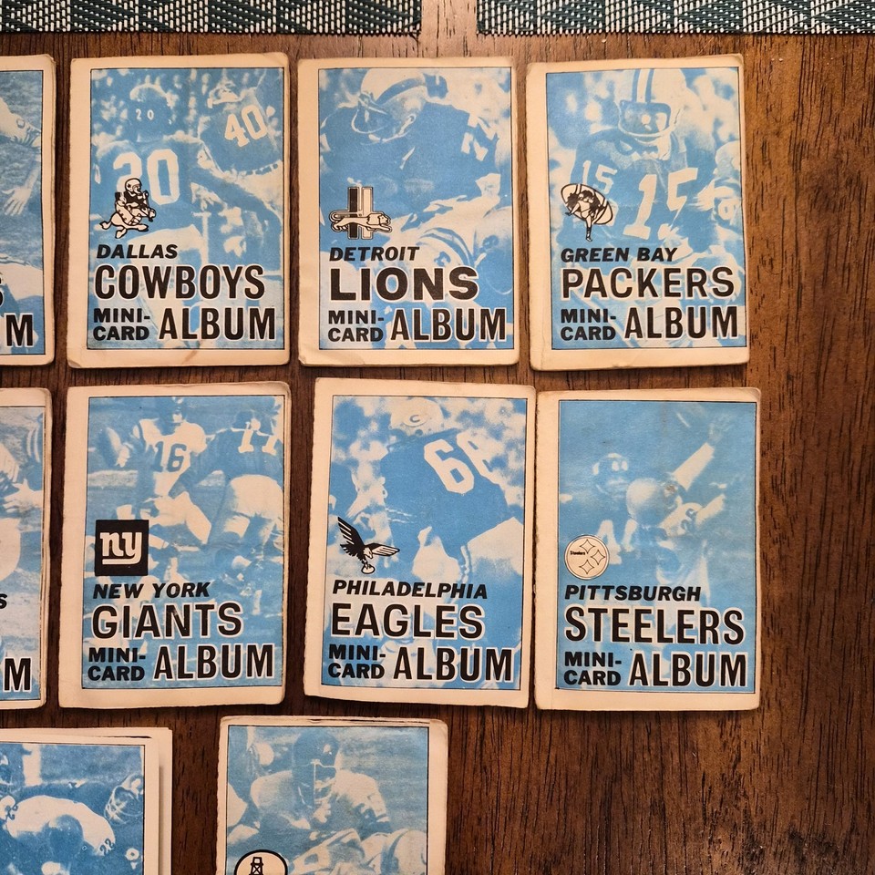 1969 Topps Football Mini Card Album - All 26 albums Many Stars | eBay
