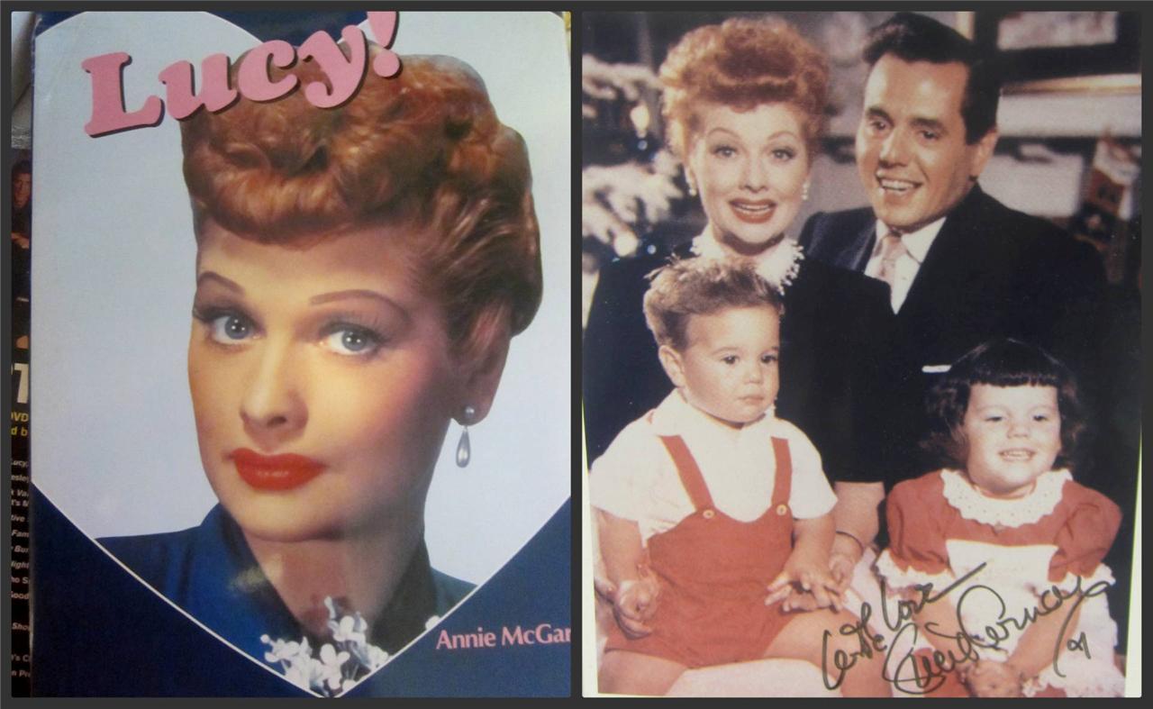 Lucy! I Love Book by Annie McGarry Signed Lucie Arnaz + Family Photo ...