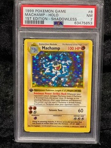 Machamp 1999 Pokemon Game #8 1st Edition Holo (Shadowless) Price Guide ...