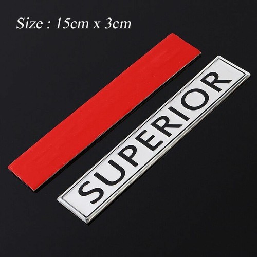Exclusive / Superior Car Rear Trunk Logo Emblem Badge Sticker Decal For ...