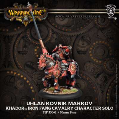 Warmachine PIP33061 Khador Kovnik Markov Cavalry Character Solo ...