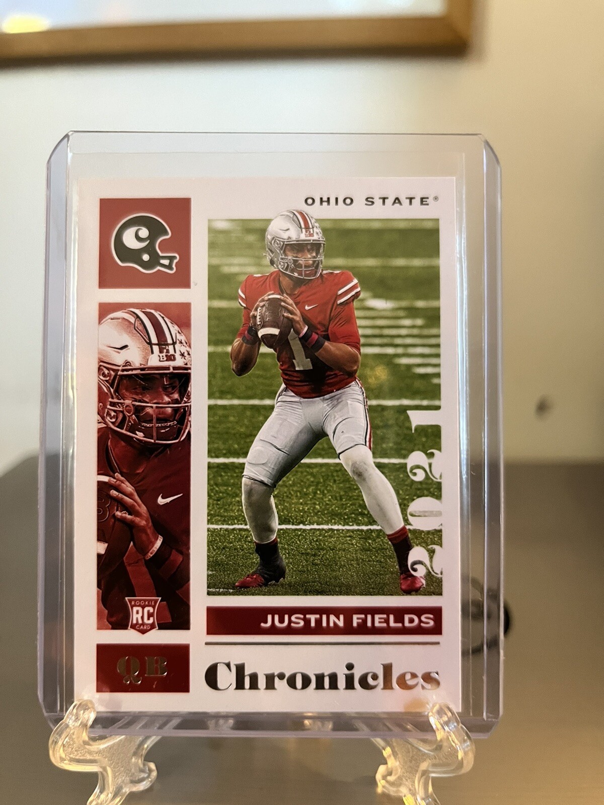 2021 Panini Chronicles Draft Picks Justin Fields Rookie Card #2 Chicago ...