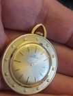 MOVADO 14K GOLD VINTAGE SAINT CHRISTOPHER WATCH PENDANT AMAZING RARE ...
