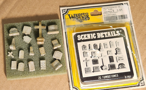 Woodland Scenics Tombstone Package HO Scale Scenic details | eBay