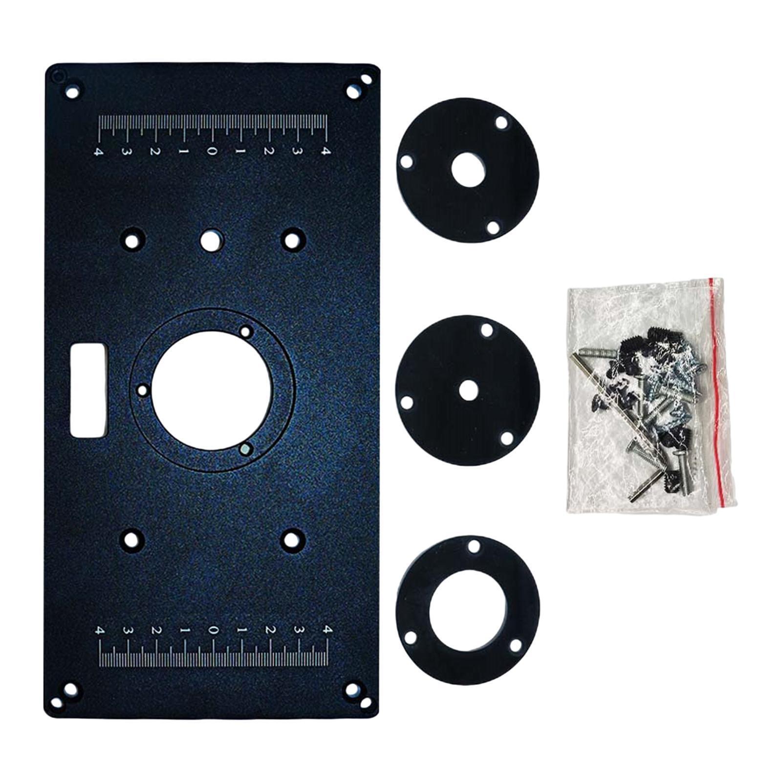 Aluminum Router Table Insert Plate for Woodworking Benches Trimmer | eBay
