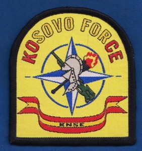 Kosovo Force (KFOR) NATO, International peacekeeping forces, KNSE patch ...