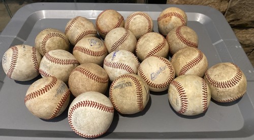 20 USED lot of Leather Baseballs Practice Balls Wilson Rawlings | eBay