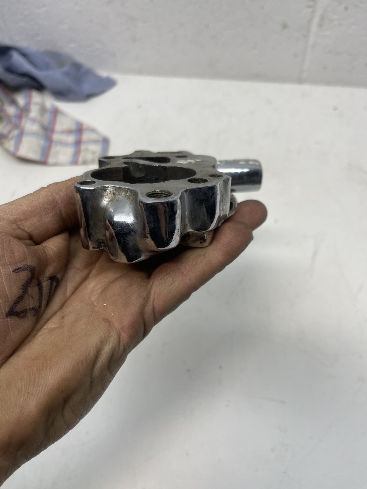 Harley Davidson Panhead Oil Pump Pan EL FL Rare Engine Motor Bobber ...