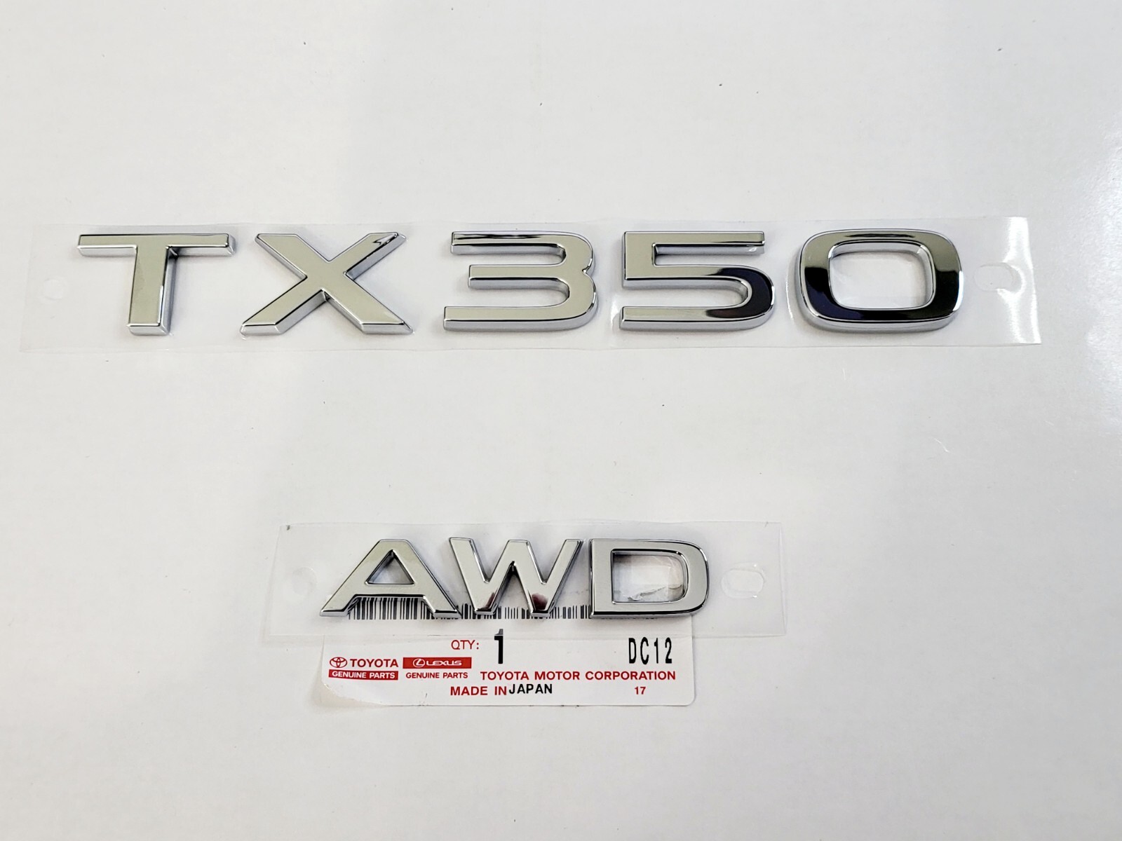 2024 Lexus TX350 AWD Chrome Rear Trunk Emblem | OE