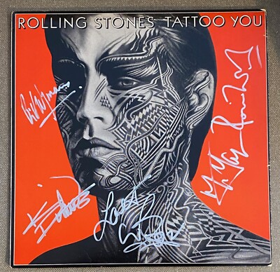 Rolling Stones Autographed Signed Record Album LP Cover Vtg Rock Pop ...