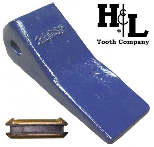 230CSP H&L Tooth Co. 23 230 Backhoe Bucket Teeth + Pin Deere Case JCB ...