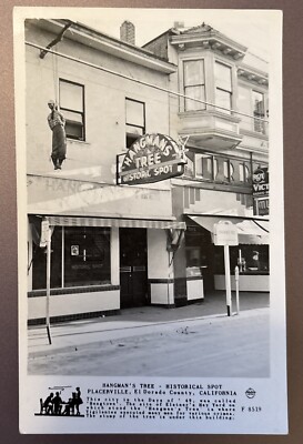 Placerville Hangtown Hangman’s Tree Historical Spot Postcard Frasher’s ...