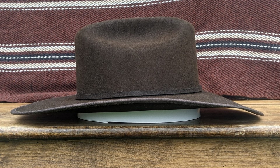 NEW CUSTOM STETSON LARIAT 5X FUR FELT Cowboy Western Yellowstone ...