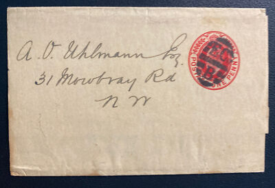 1900s England Wrapper Postal Stationery Cover Locally Used | eBay