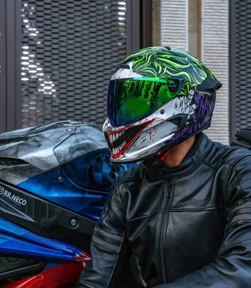 Limited Edition Official Licensed The Joker Motorcycle Unisex Helmet ...