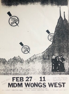 1970's rock concert flyer: The Greg Leon Invasion | eBay