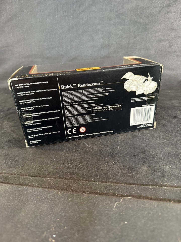 1/24 Diecast Model Buick Rendezvous Black By Maisto. In Original Box ...