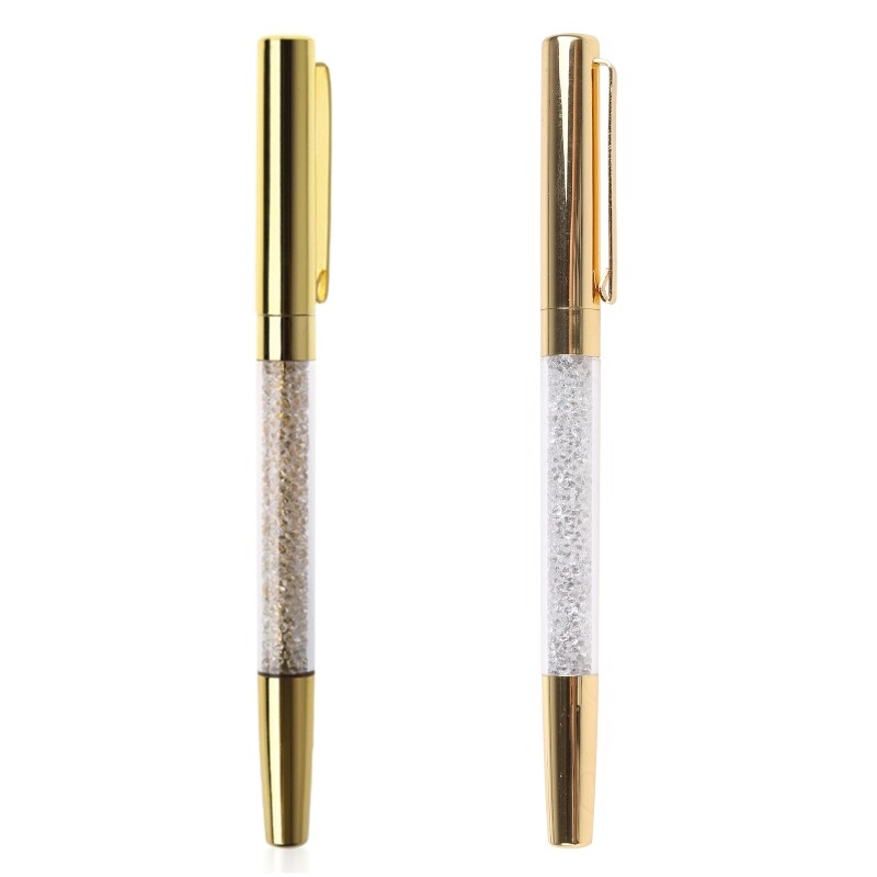 Luxury Metal Ballpoint Crystal Gold Metal Pen For Office Supplies Gift ...